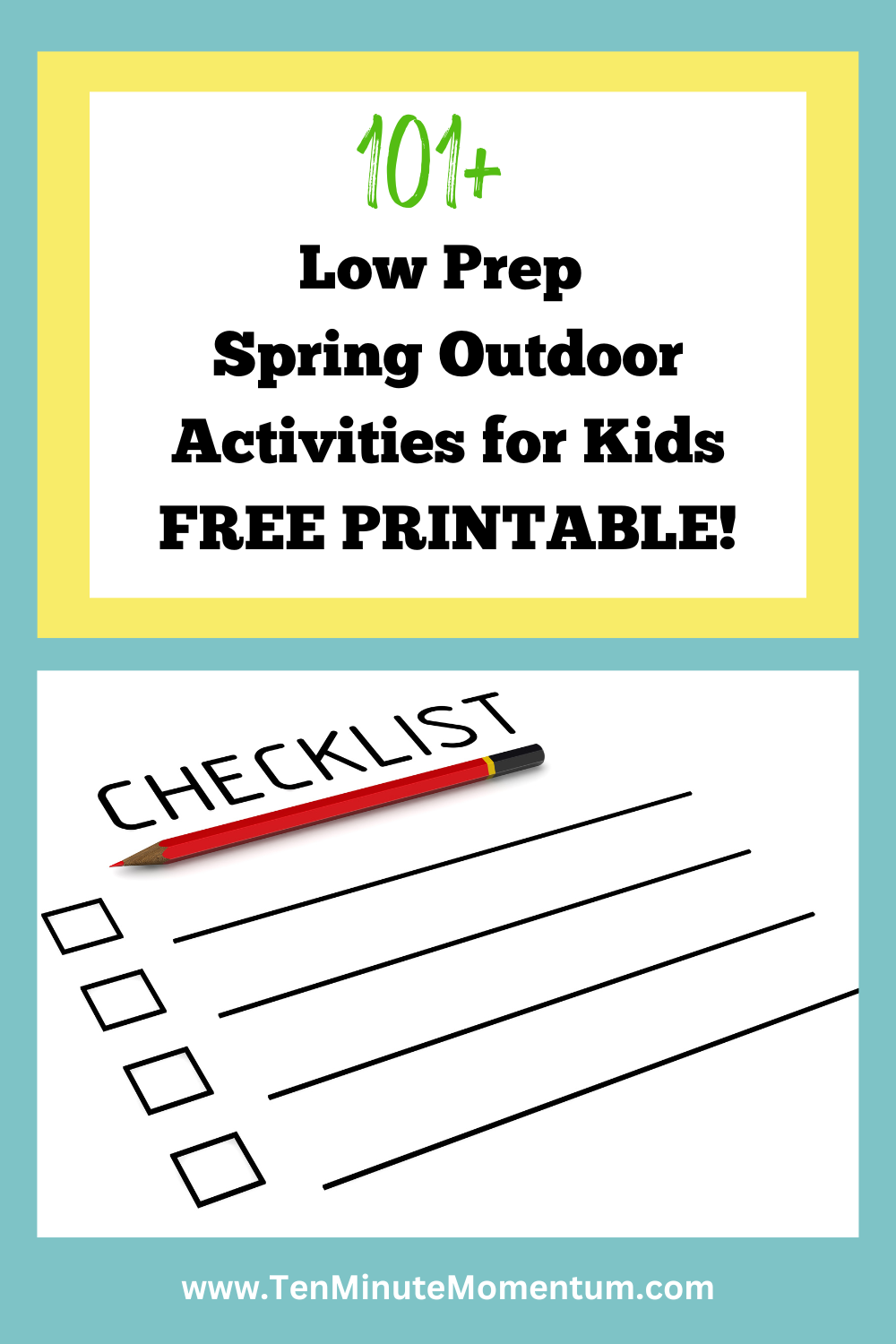 101+ Low Prep Easy Spring Outdoor Activities for Kids