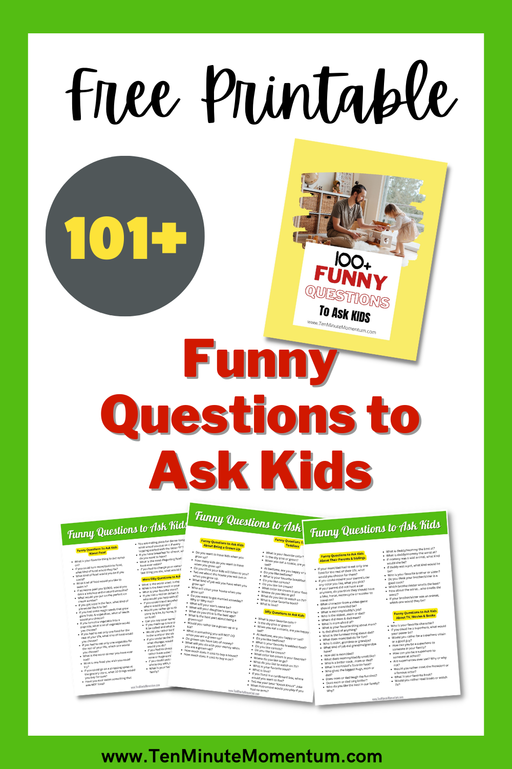 100+ Funny Questions to Ask Kids