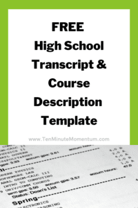 7 Easy Steps to Write a Homeschool Transcript With Free Template