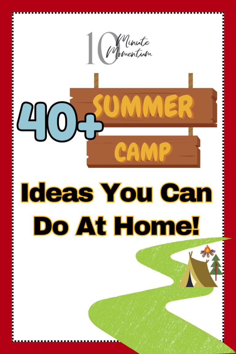 40+ Fun Summer Camp Ideas You Can Do At Home with Kids