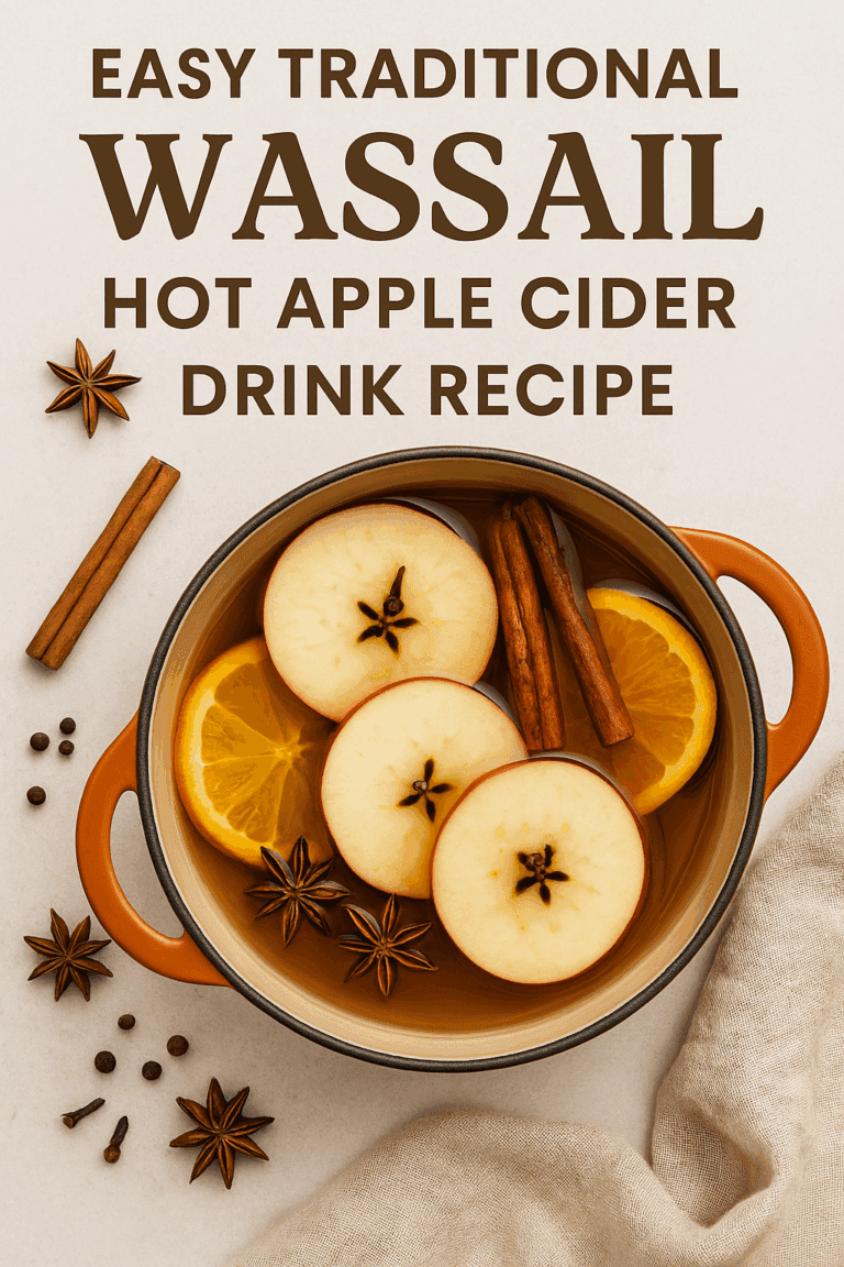 Easy Traditional Wassail Hot Apple Cider Drink Recipe - Ten Minute Momentum